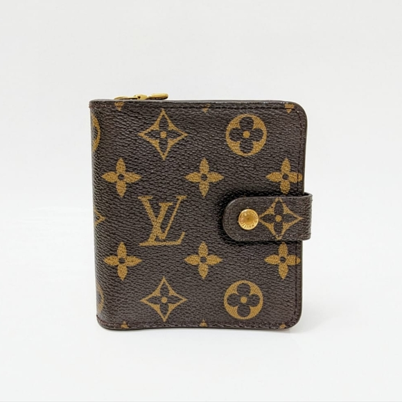 Louis Vuitton | Bags | Authentic Louis Vuitton Monogram Compact Wallet ...
